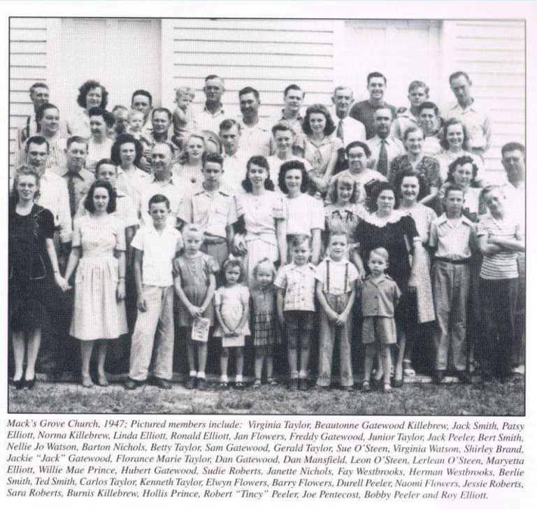 Mack’s Grove Baptist Church – 1947 | Palmersville Historical Society